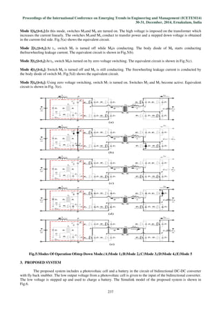Bidirectional full bridge dc-dc converter with flyback snubber for photovoltaic applications | PDF