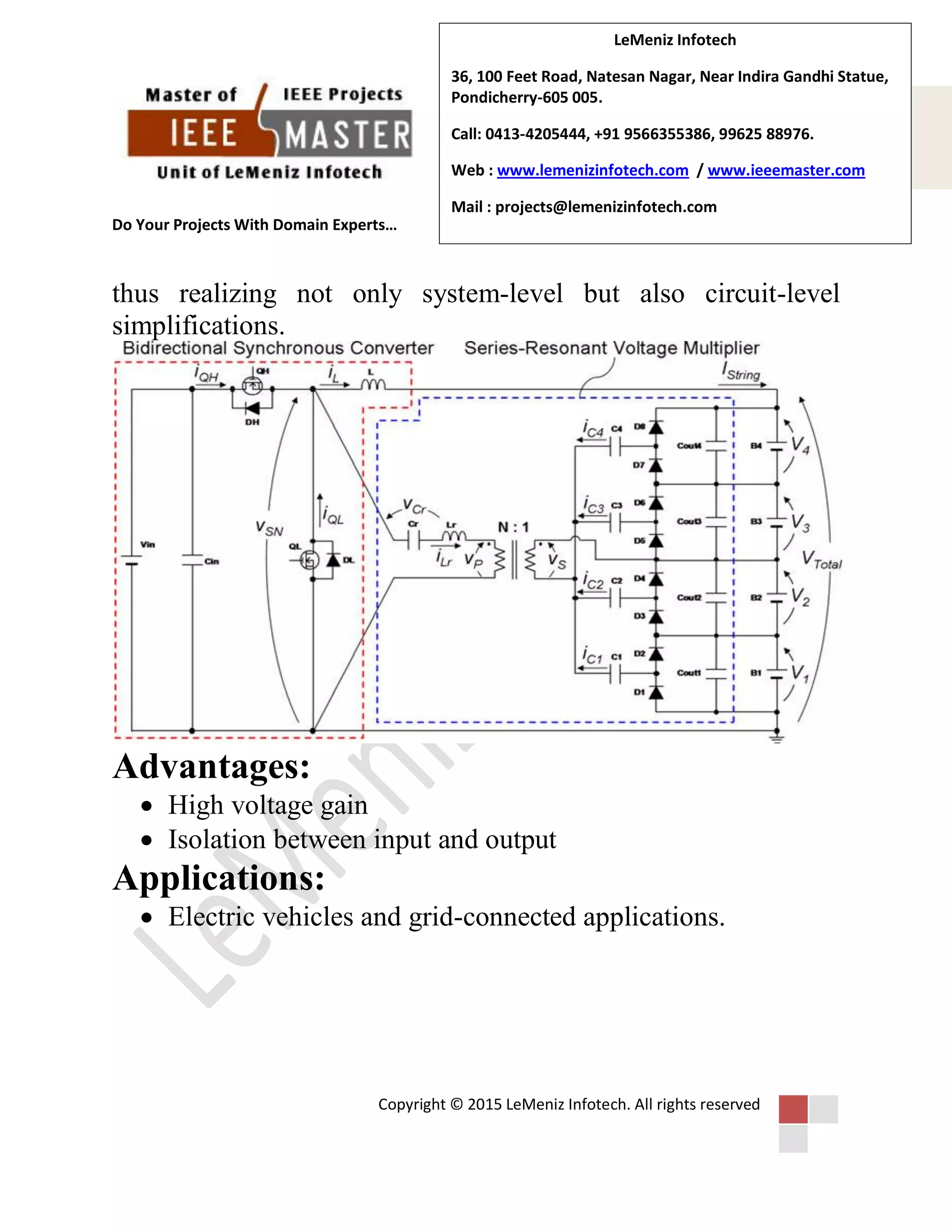 Bidirectional Pwm Converter Integrating Cell Voltage Equalizer Using Series Resonant Voltage