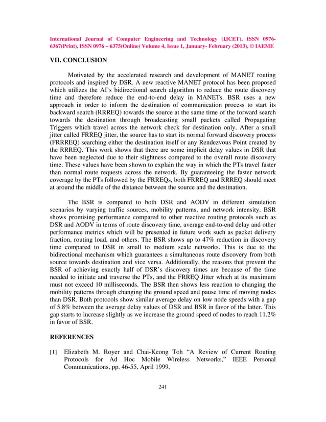 Bidirectional Search Routing Protocol For Mobile Ad Hoc Networks Pdf