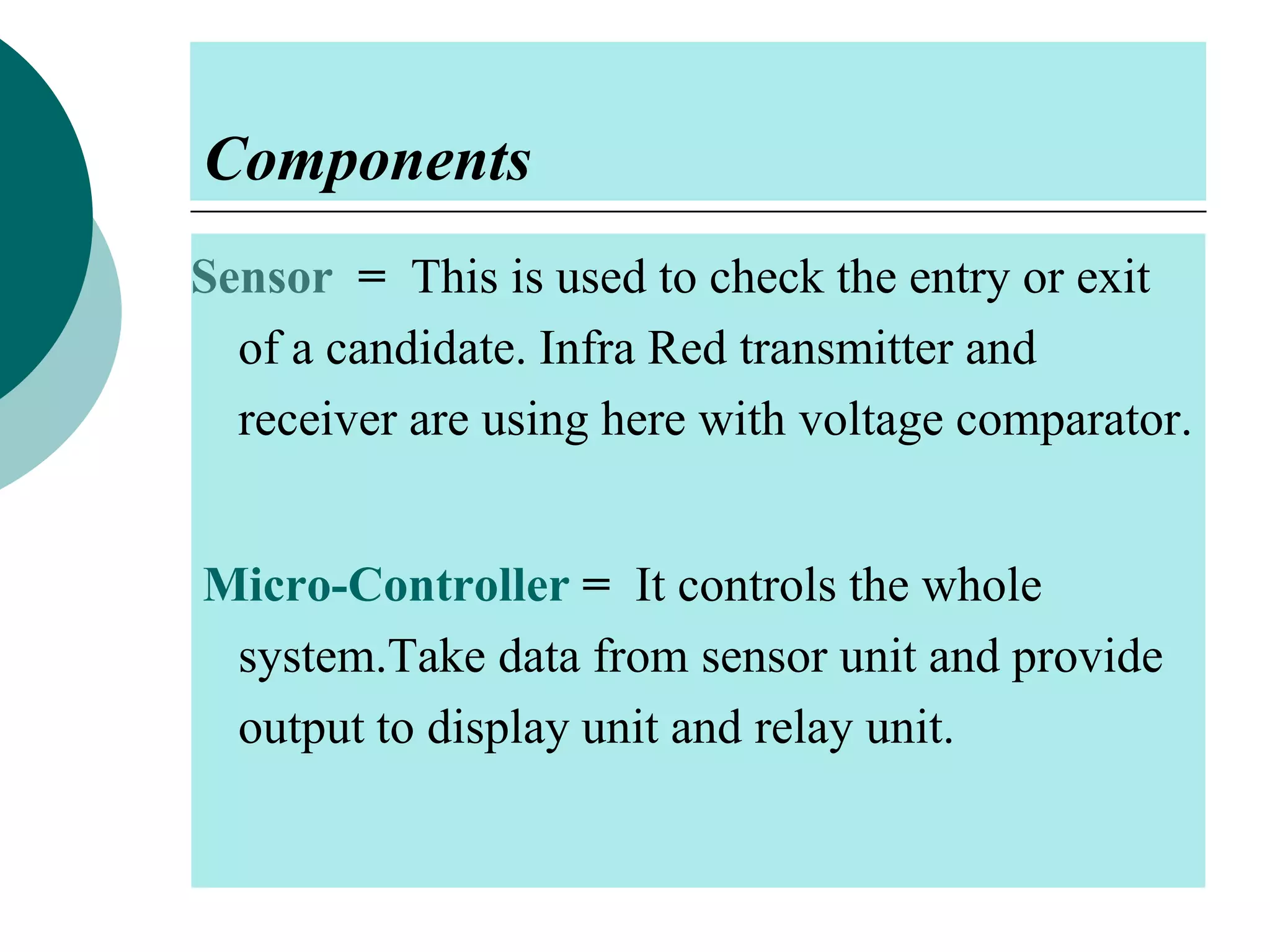 Bi directional visitor counter rewat | PPTX