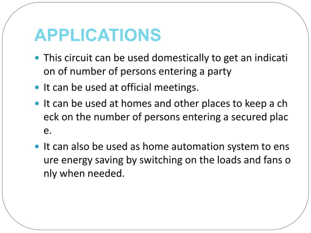 Bidirectional visitor counter | PPTX