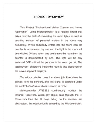 Bidirectional visitor counter & home automation by Jitendra Dhaka ...