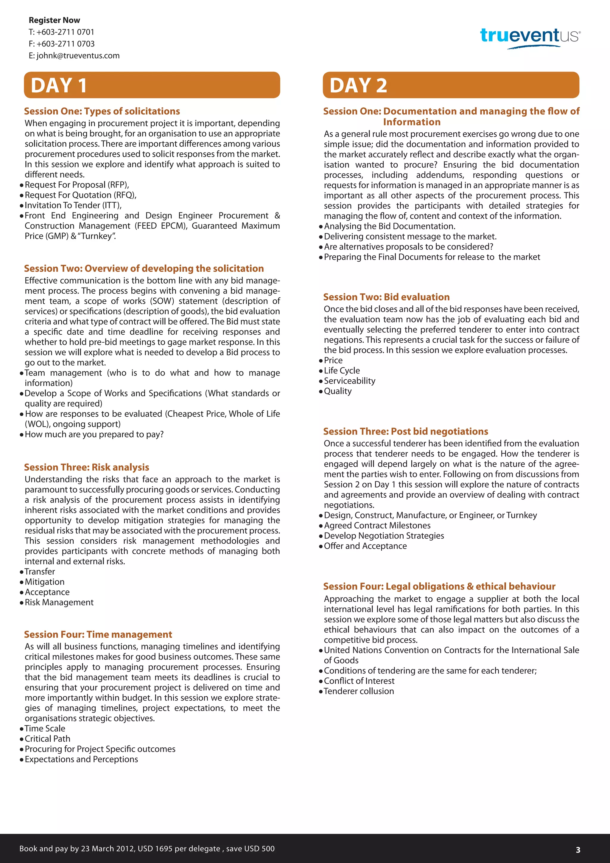 Bid Management: Developing the Procurement Process | PDF