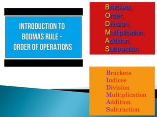 Bidmas | PPT