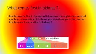 Bidmas | PPTX