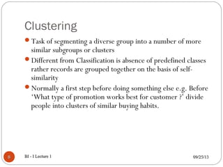 INTRODUCTION TO BUSINESS INTELLIGENCE and DATA MINING | PPT