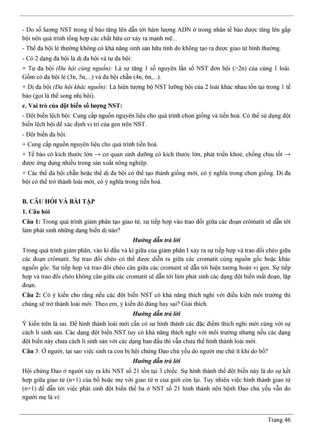 Bồi dưỡng học sinh giỏi Sinh Học 12 - Phan Khắc Nghệ (Di truyền học - Tiến hóa - Sinh thái học ...