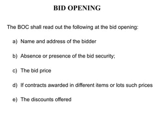 Bid opening | PPT