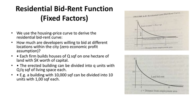 Bid rent theory housing | PPTX