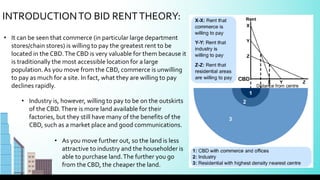 Bid rent theory office sector | PPTX