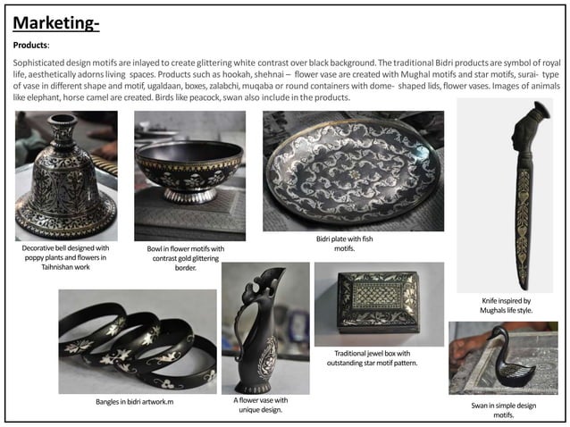 bidri craft-A3.pptx | Jewelry Making | Arts and Crafts