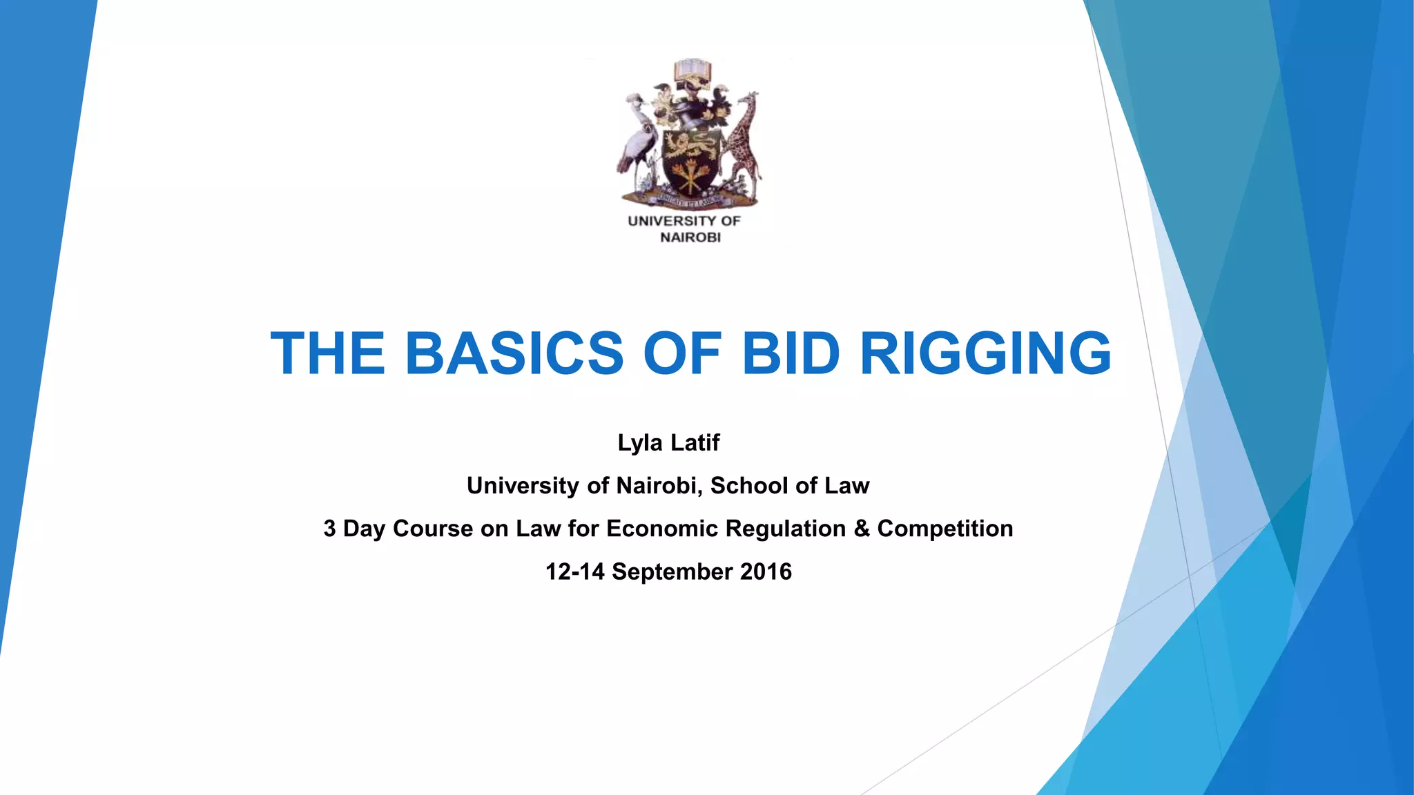 The Basics of Bid rigging | PPTX