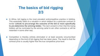 The Basics of Bid rigging | PPTX