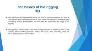 The Basics of Bid rigging | PPTX