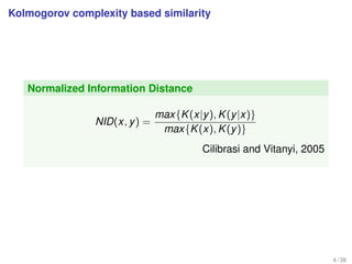 Generalized Compression Dictionary Distance as Universal Similarity Measure | PDF