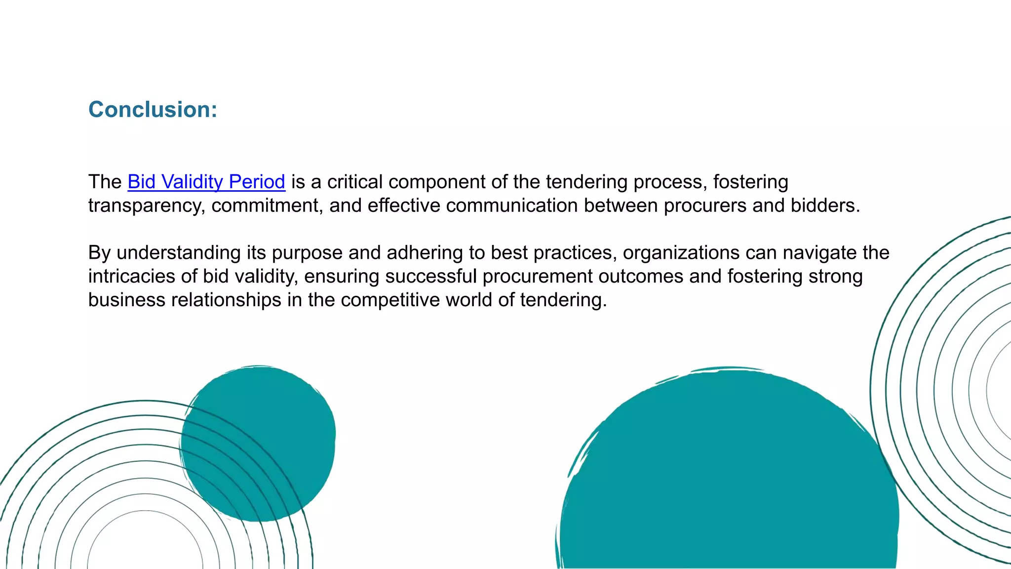 Bid Validity Period in Tendering Ensuring Success and Transparency.pptx