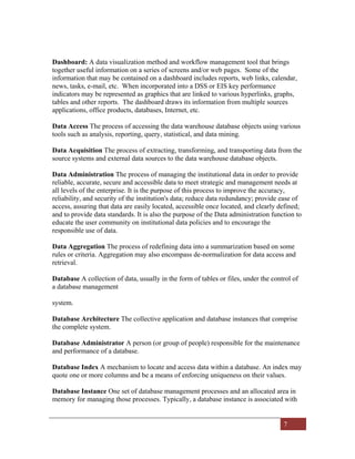 Bi & d wglossary | PDF