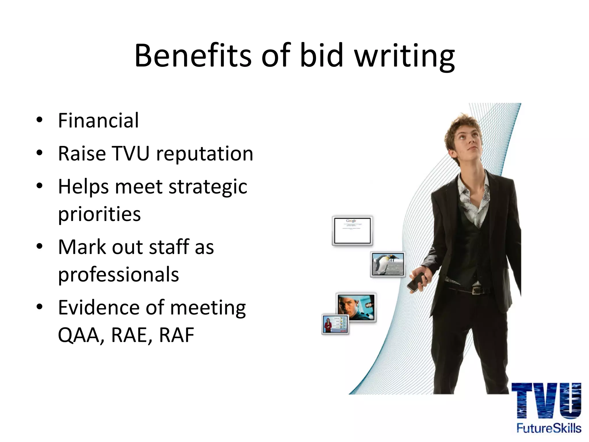 Bid Writing Beginners Guide | PDF | Business Accounting & Finance ...