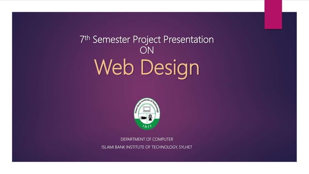 Final Year Project Presentation | PPT