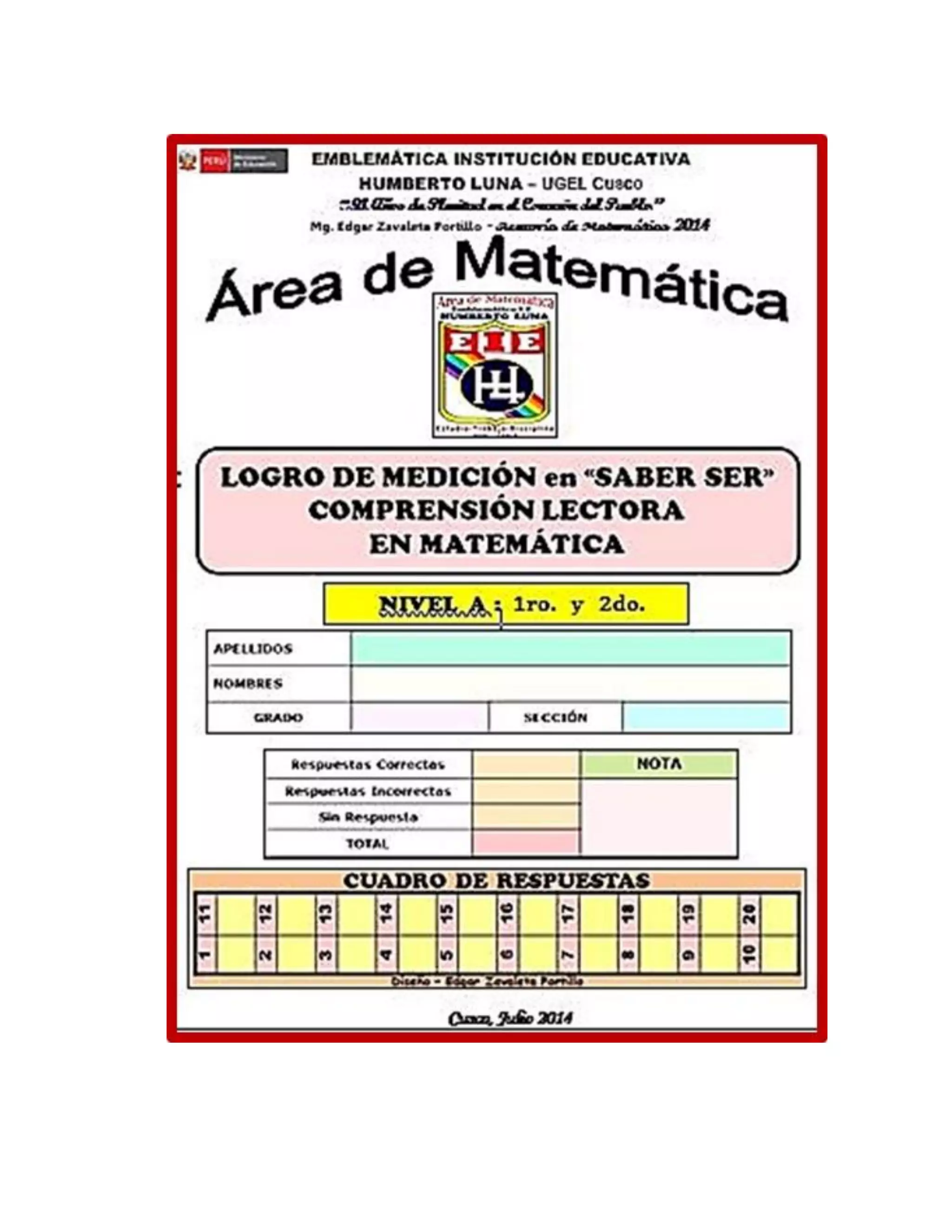 Comprensión Lectora en Matemática | PDF