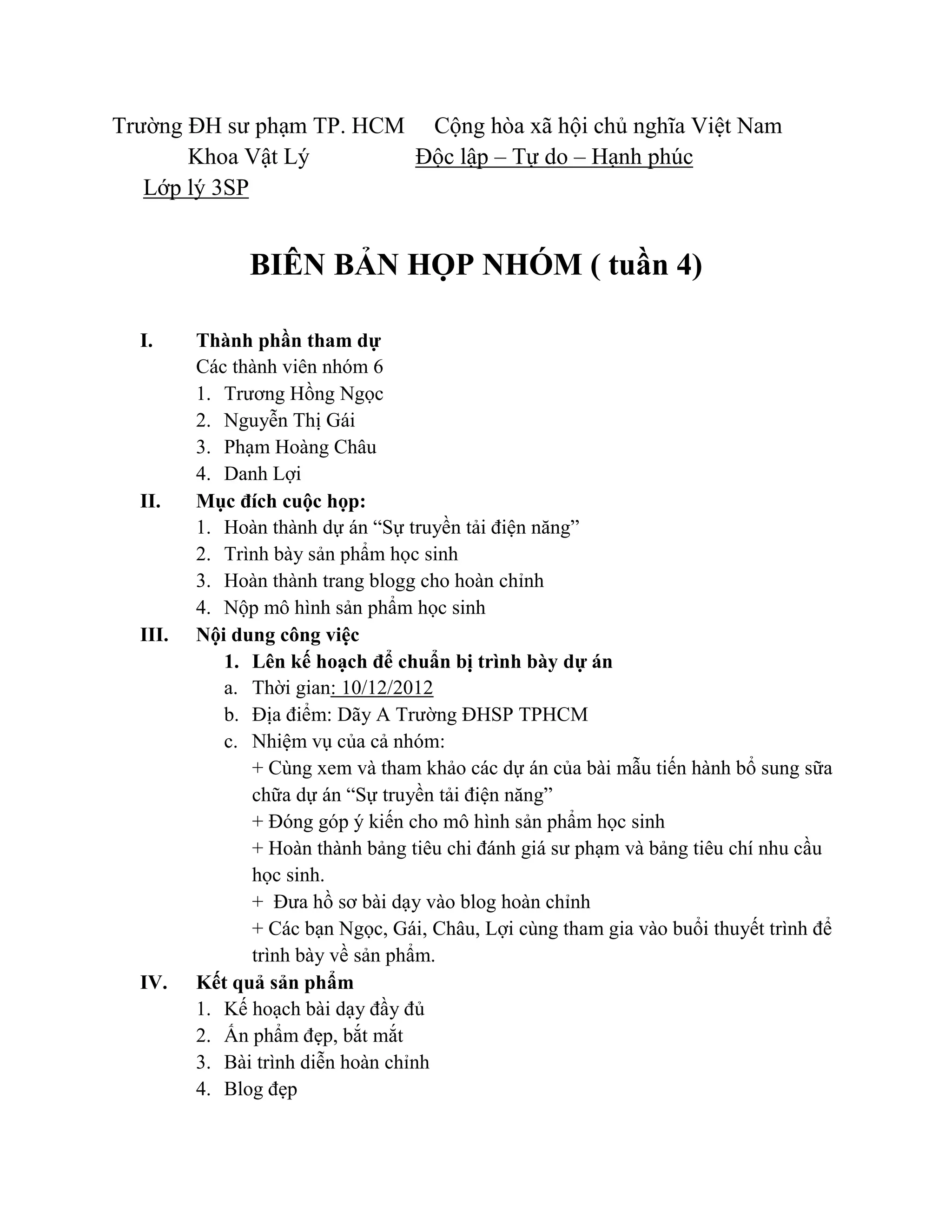 Bien ban hop_nhom4 | PDF