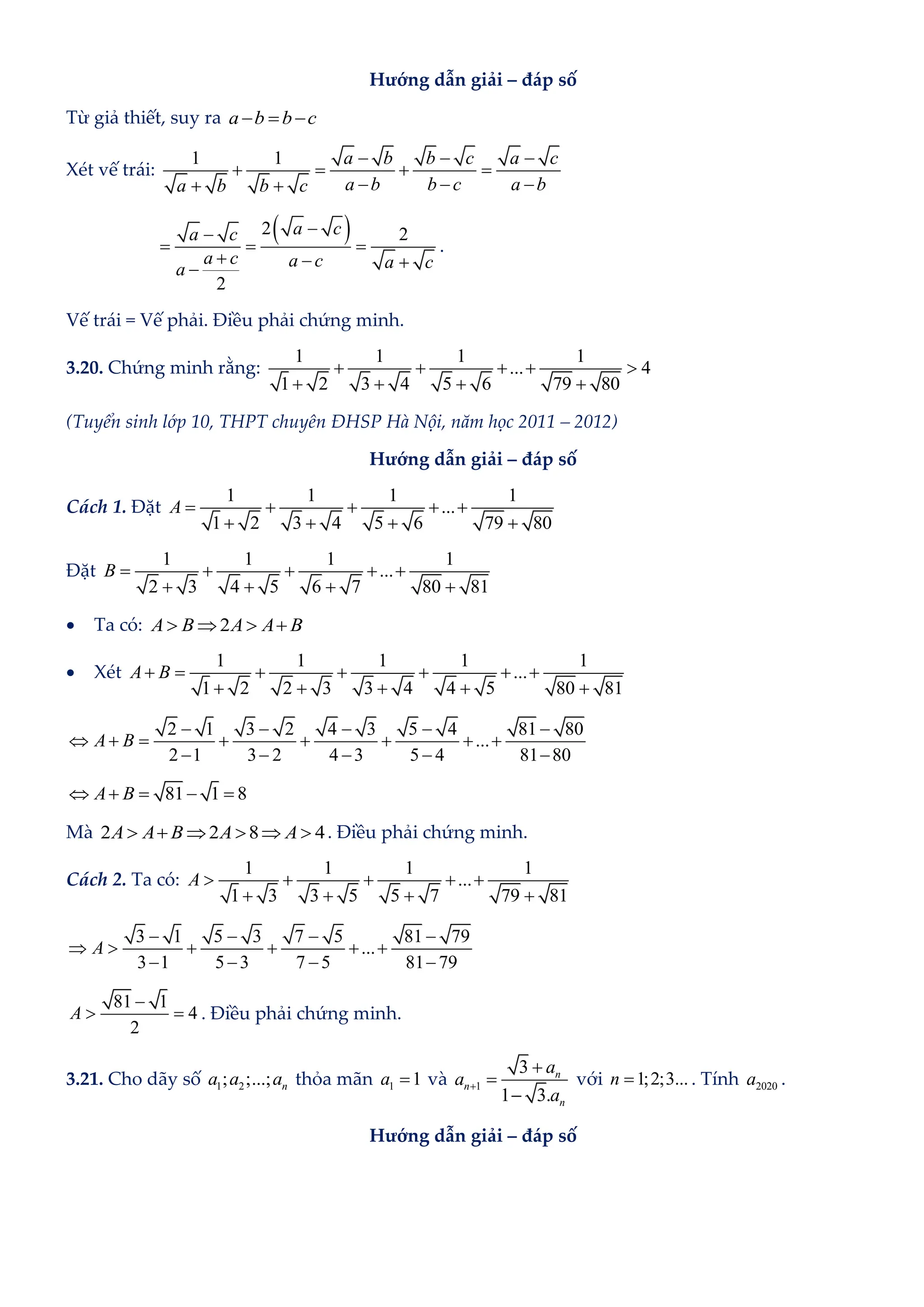Chuyen de Toan 9 Bien doi don gian bieu thuc chua can | DOC