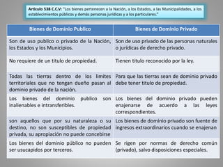 Bienes de dominio publico y privado | PPTX
