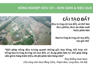 Thuyết trình nông nghiệp hữu cơ Biên Giang, Hà Đông - Ths. Hoàng Sơn Công | PPT