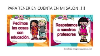 Bienvenidos a tu salon de clases | PPTX