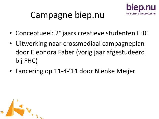 biep.nu, de Fontys vindmachine | PPT