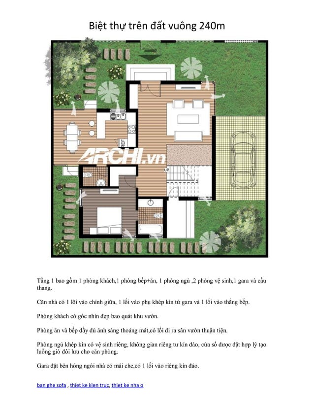 Biet thu tren dat vuong | PDF