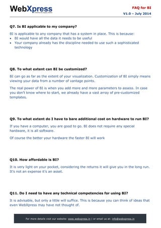 BI FAQs | PDF | Business | Business and Finance