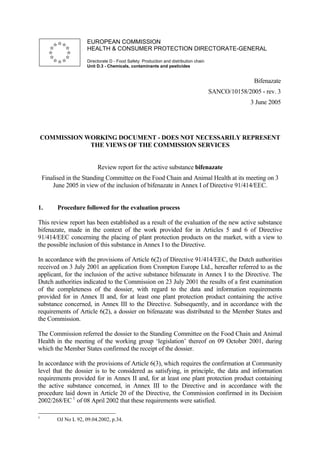 Bifenazate draft review_report | PDF