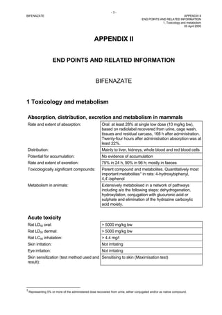 Bifenazate draft review_report | PDF