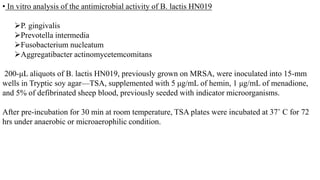 Bifidobacterium animalis subsp lactis HNOI9 Presents Antimicrobial ...