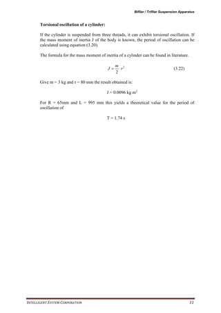Bifilar trifilar suspension apparatus | PDF
