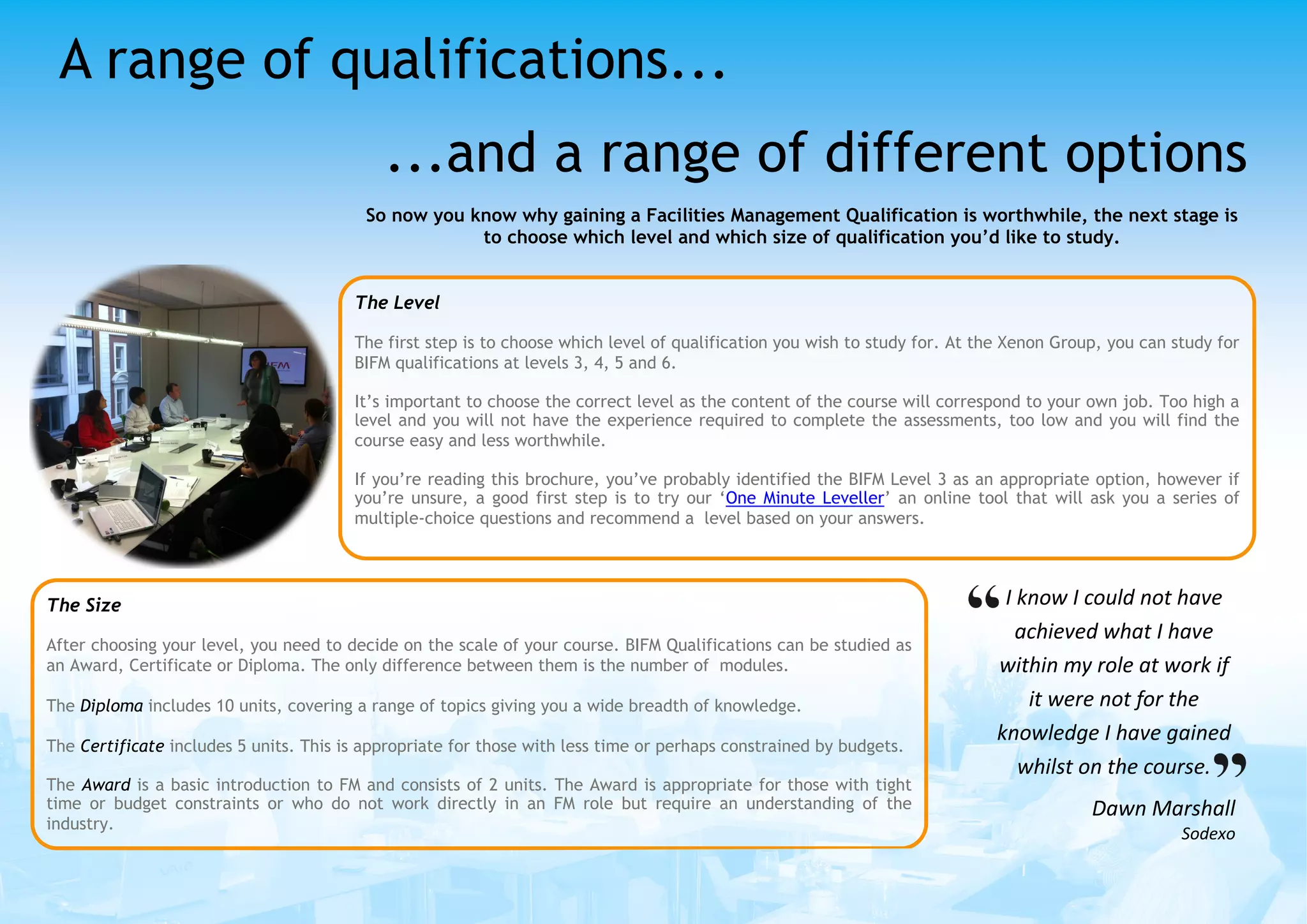 BIFM Level 3 Brochure | PDF | Educational Assessment | Education