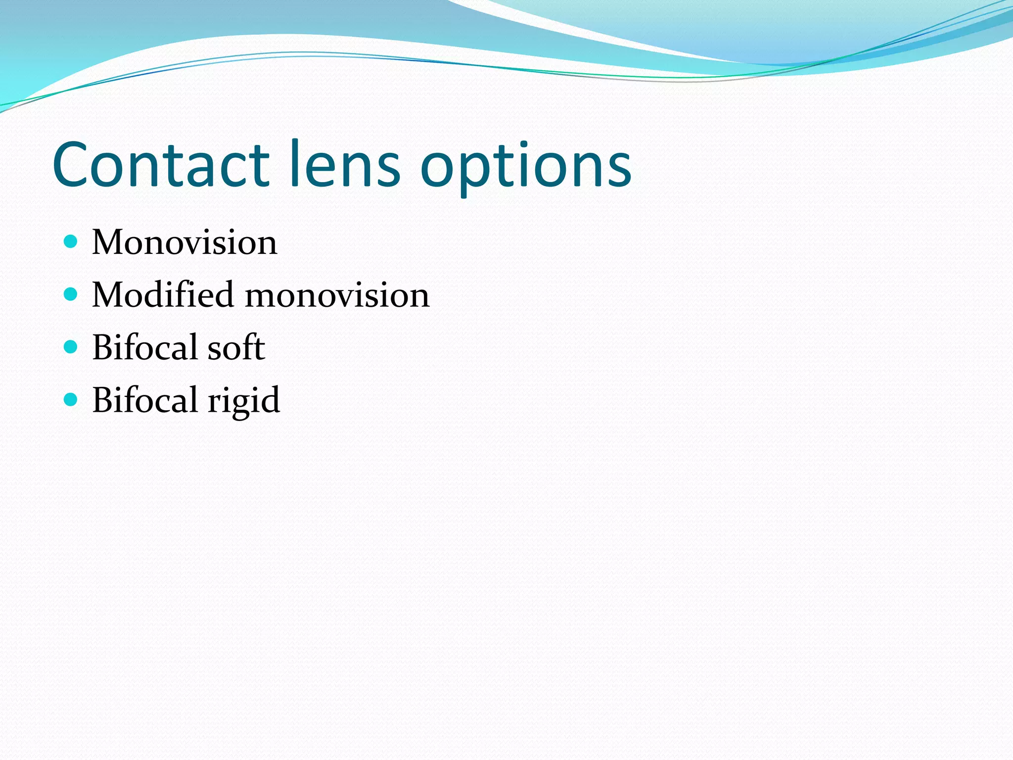 Bifocal Contacts | PPTX