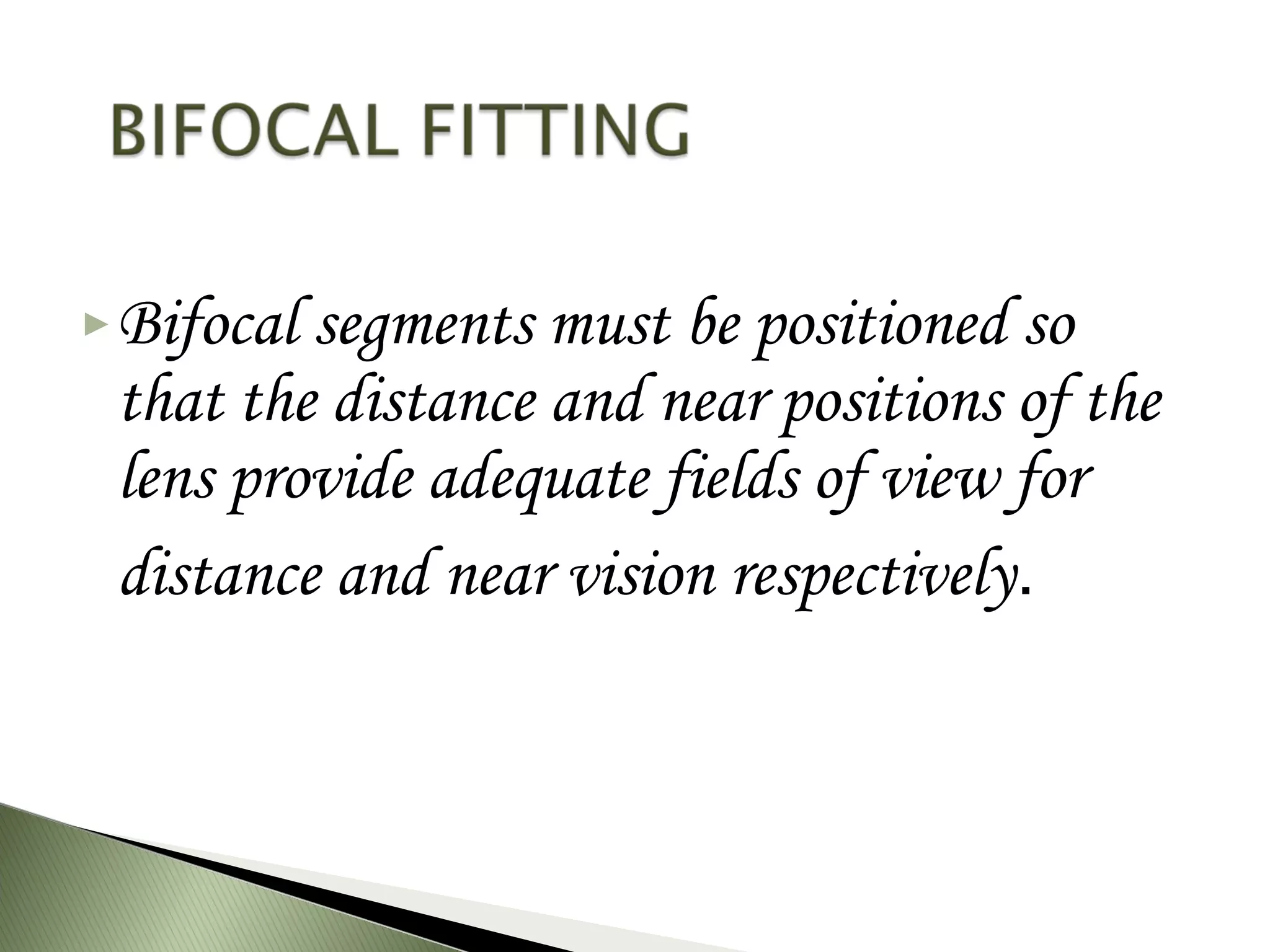 Bifocal lenses | PPT