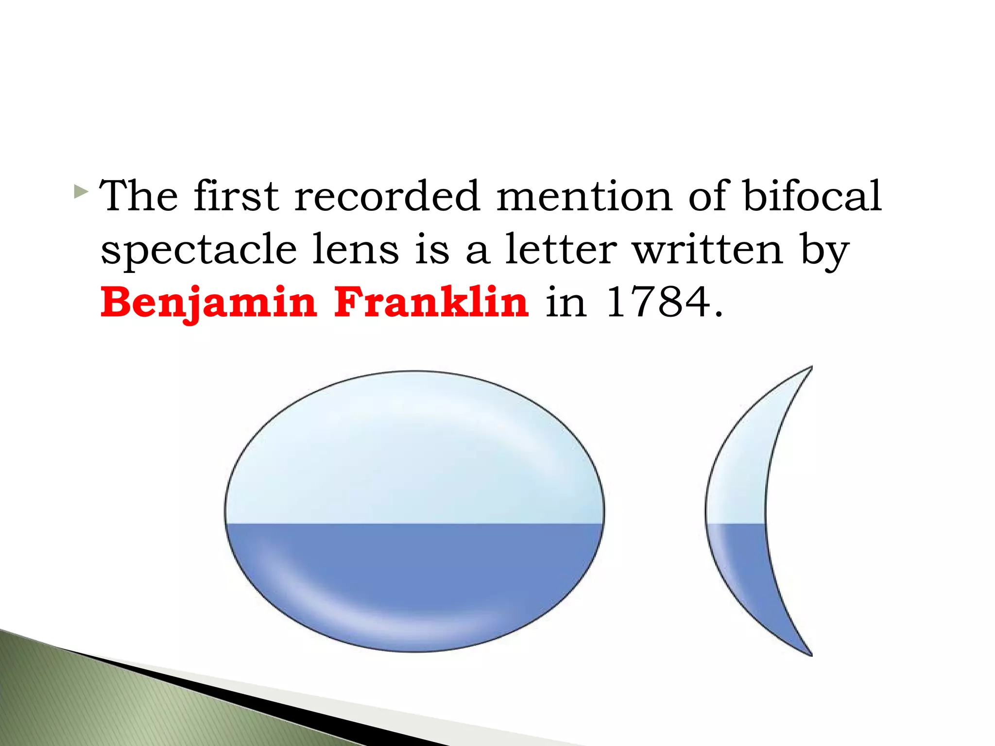 Bifocal lenses | PPT