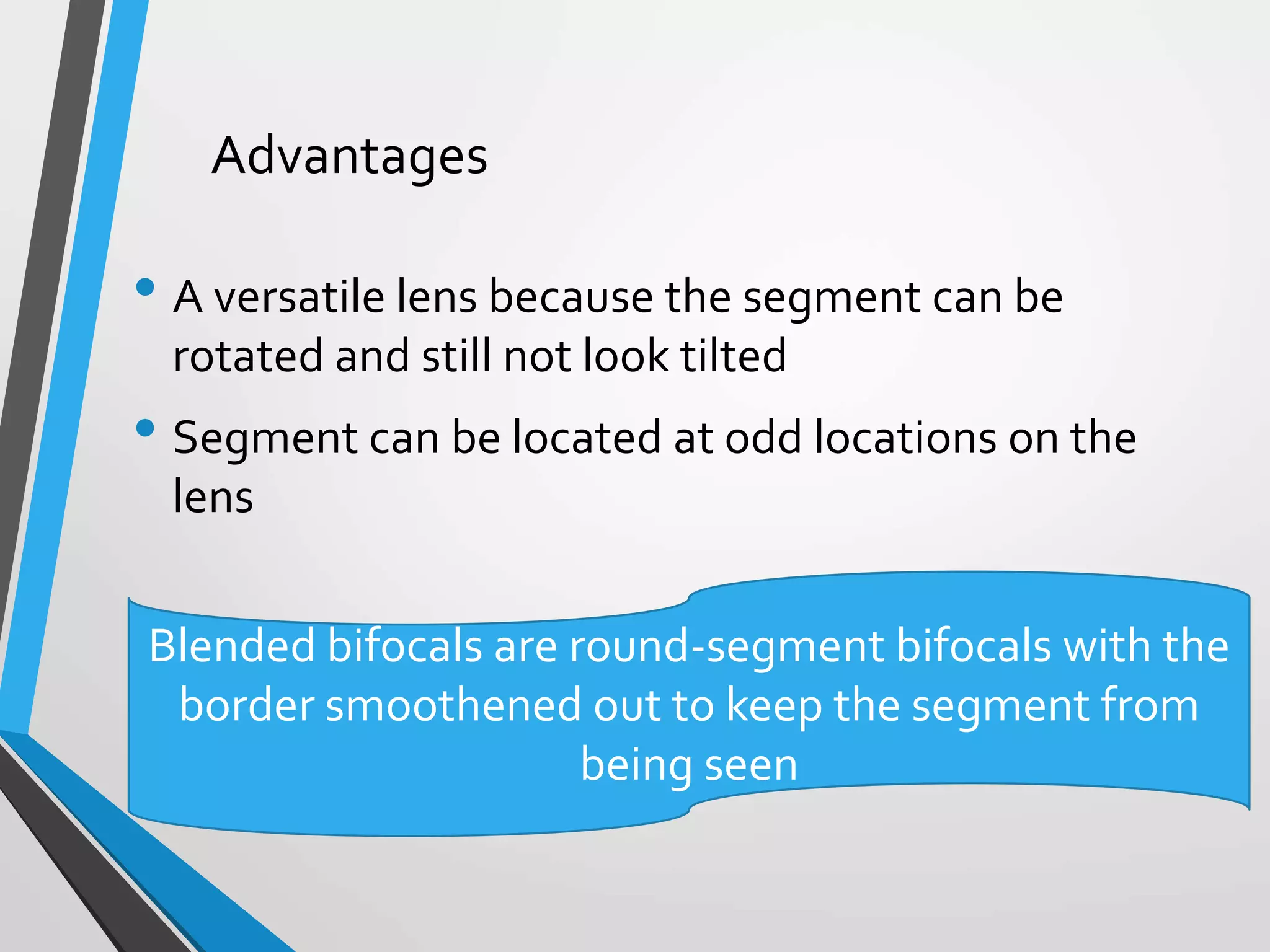 Bifocal lenses: types and principles | PPTX
