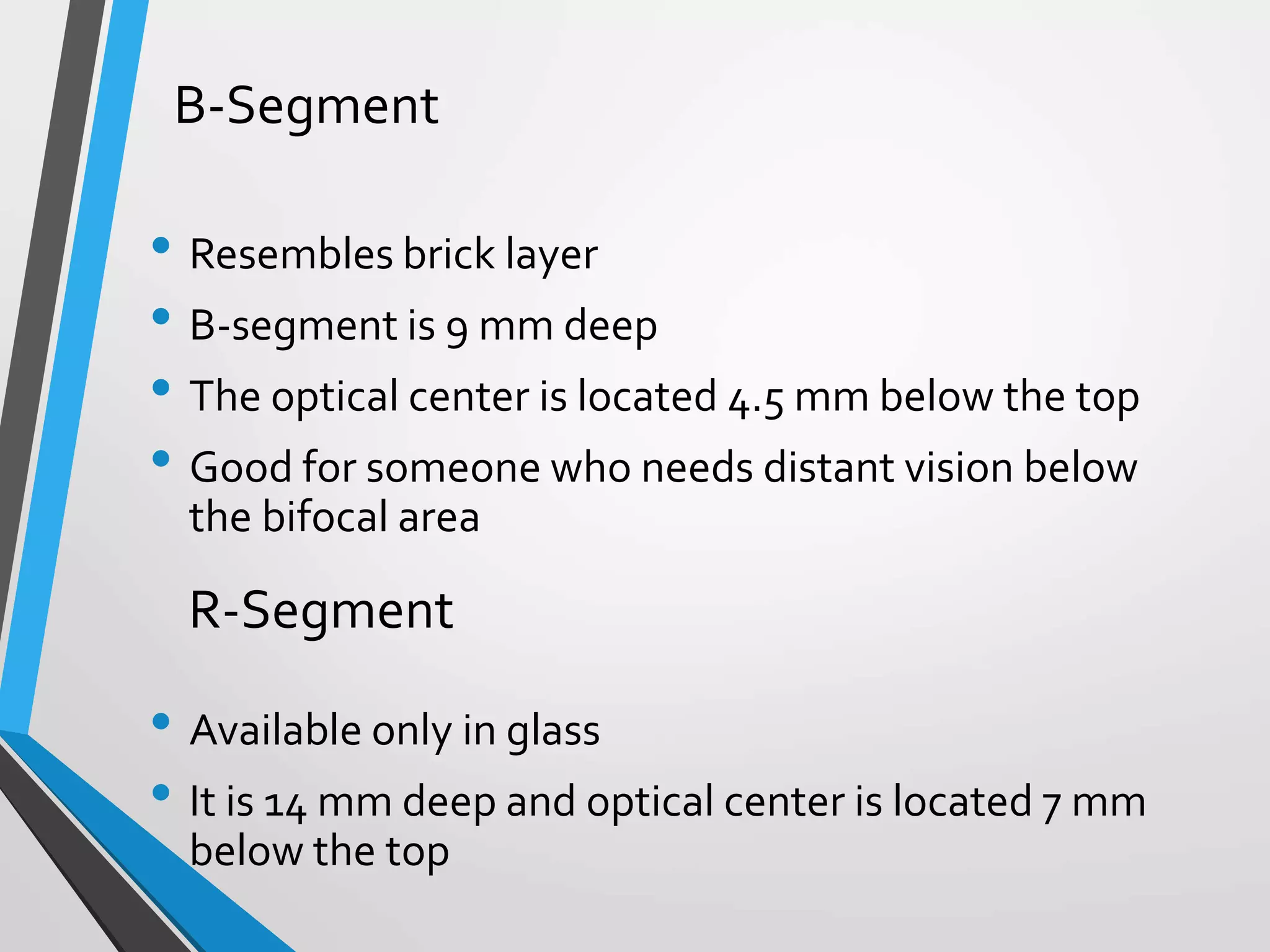 Bifocal lenses: types and principles | PPTX