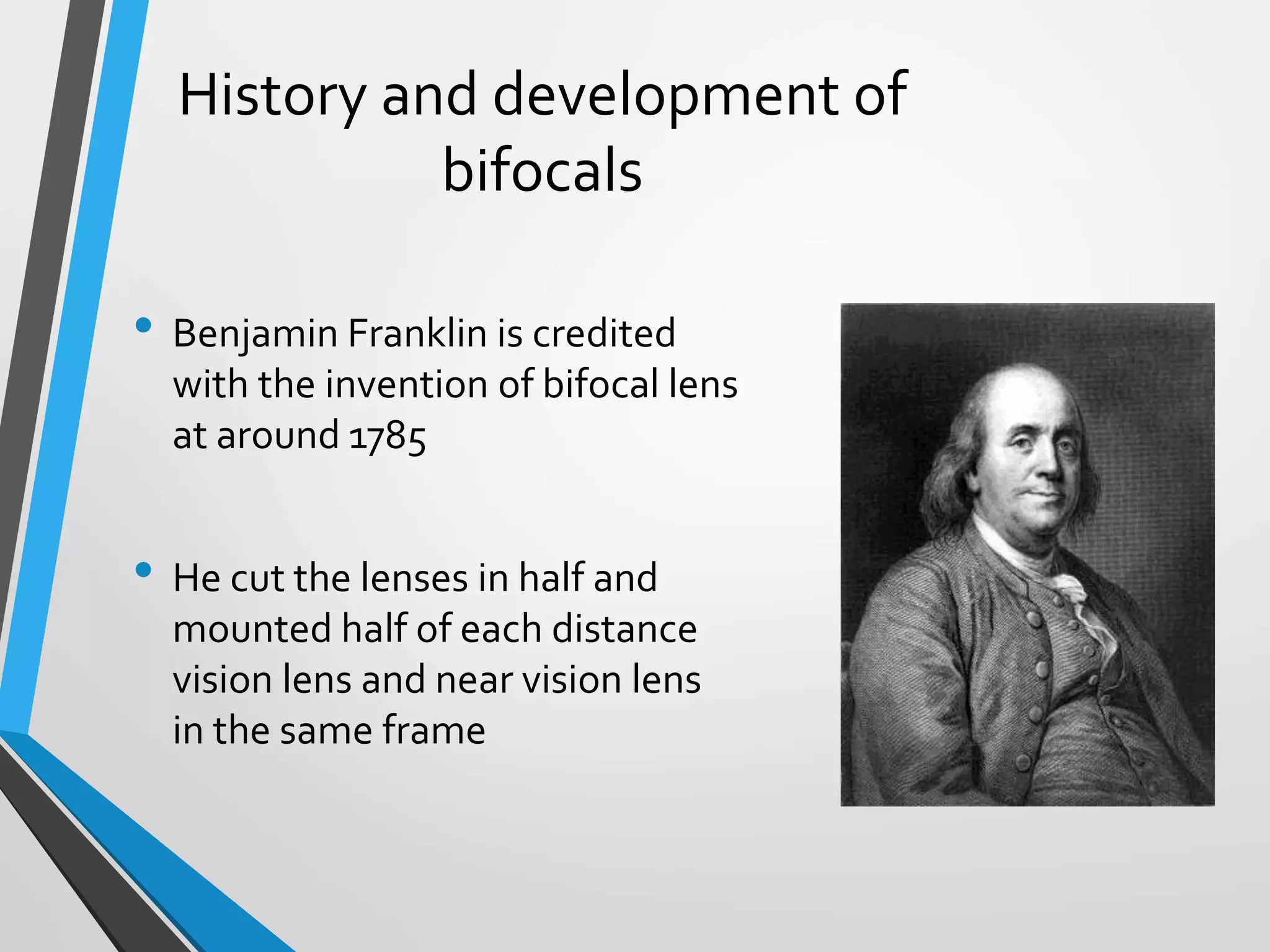 Bifocal lenses: types and principles | PPTX