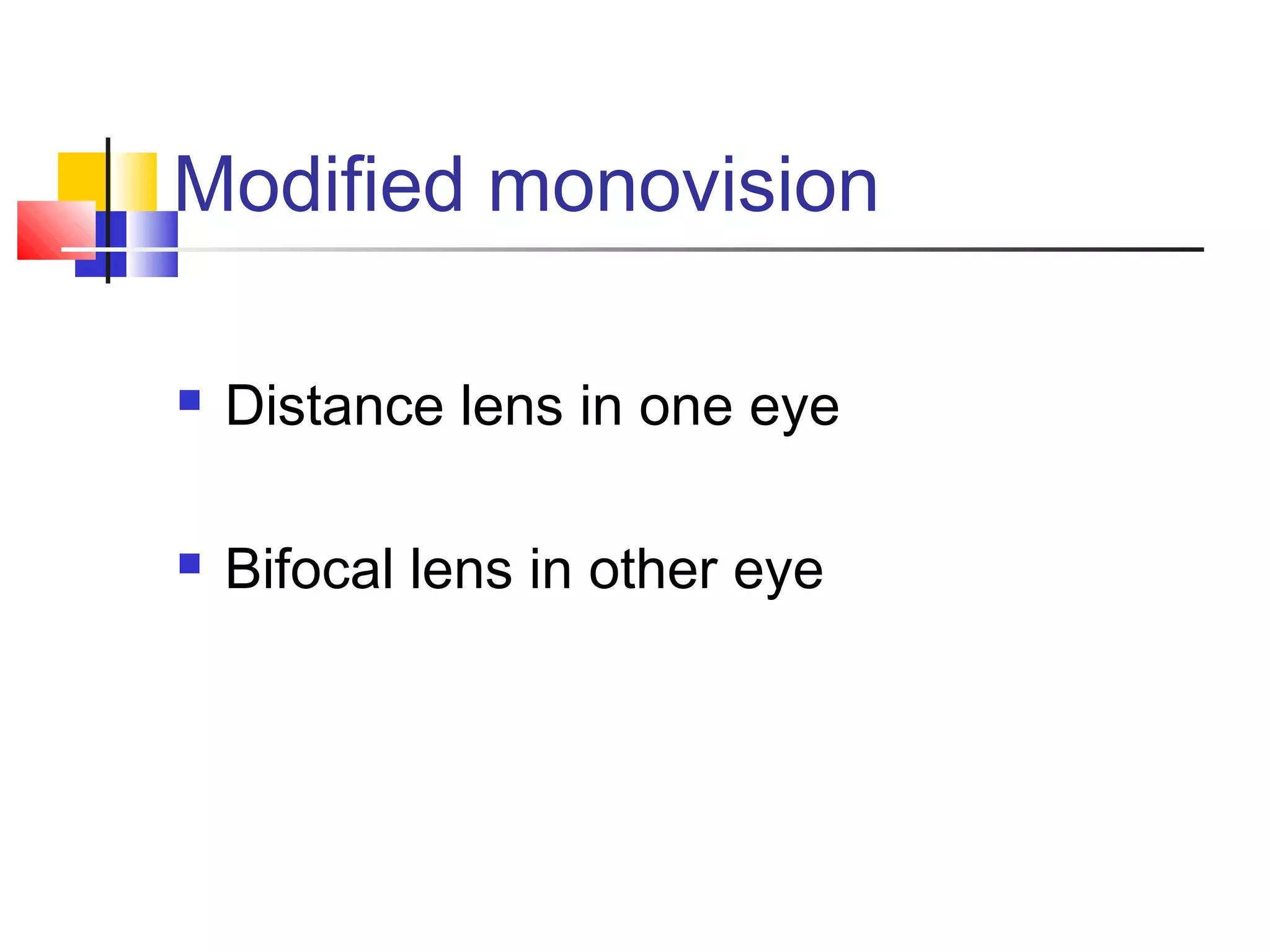 Presbyopic Contact Lenses: Bifocals and Multifocals | PPT