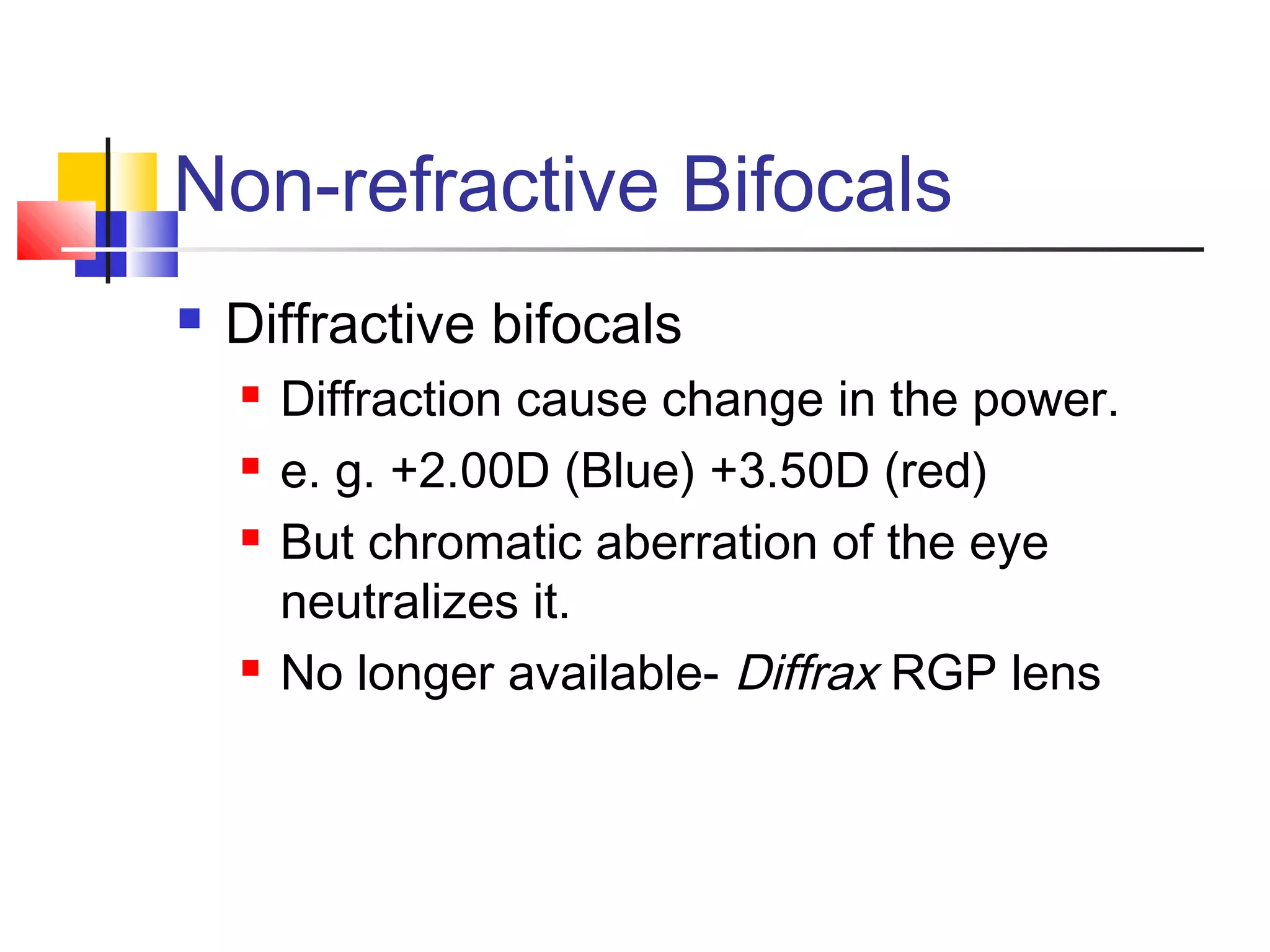 Presbyopic Contact Lenses: Bifocals and Multifocals | PPT