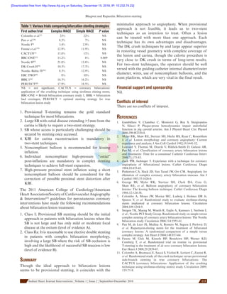 Bifurcation stenting | PDF | Heart and Cardiovascular Diseases | Diseases and Conditions