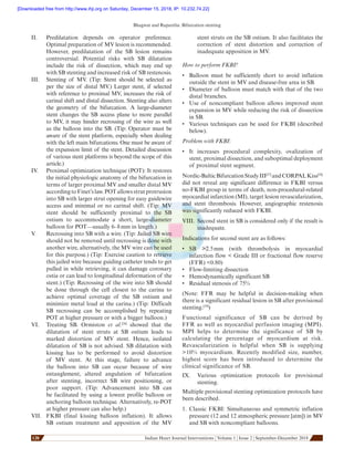Bifurcation stenting | PDF | Heart and Cardiovascular Diseases | Diseases and Conditions