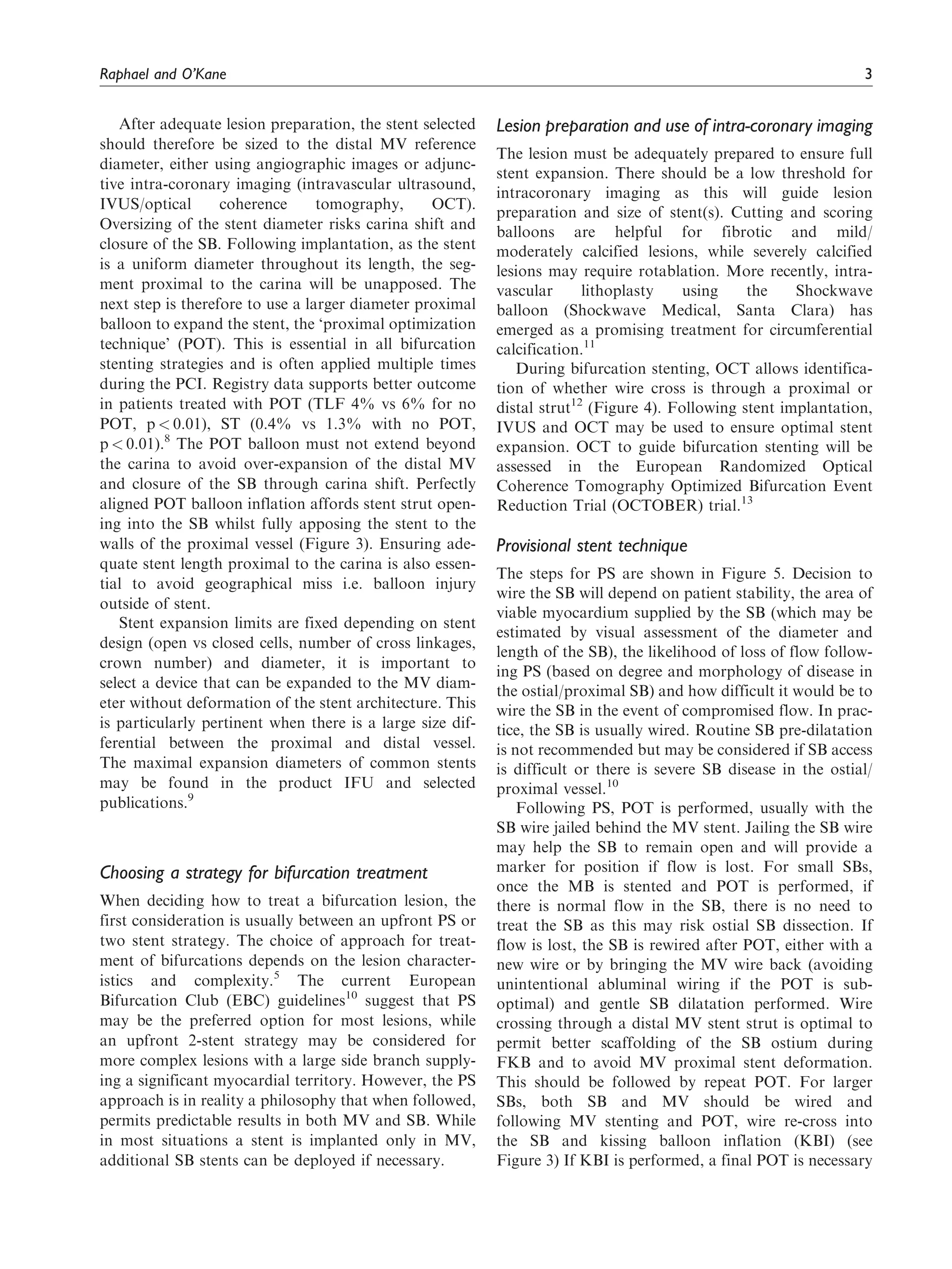 Bifurcation stenting | PDF