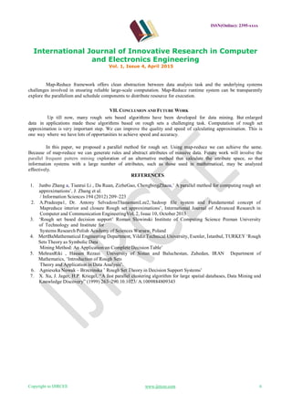 Big Data with Rough Set Using Map- Reduce | PDF