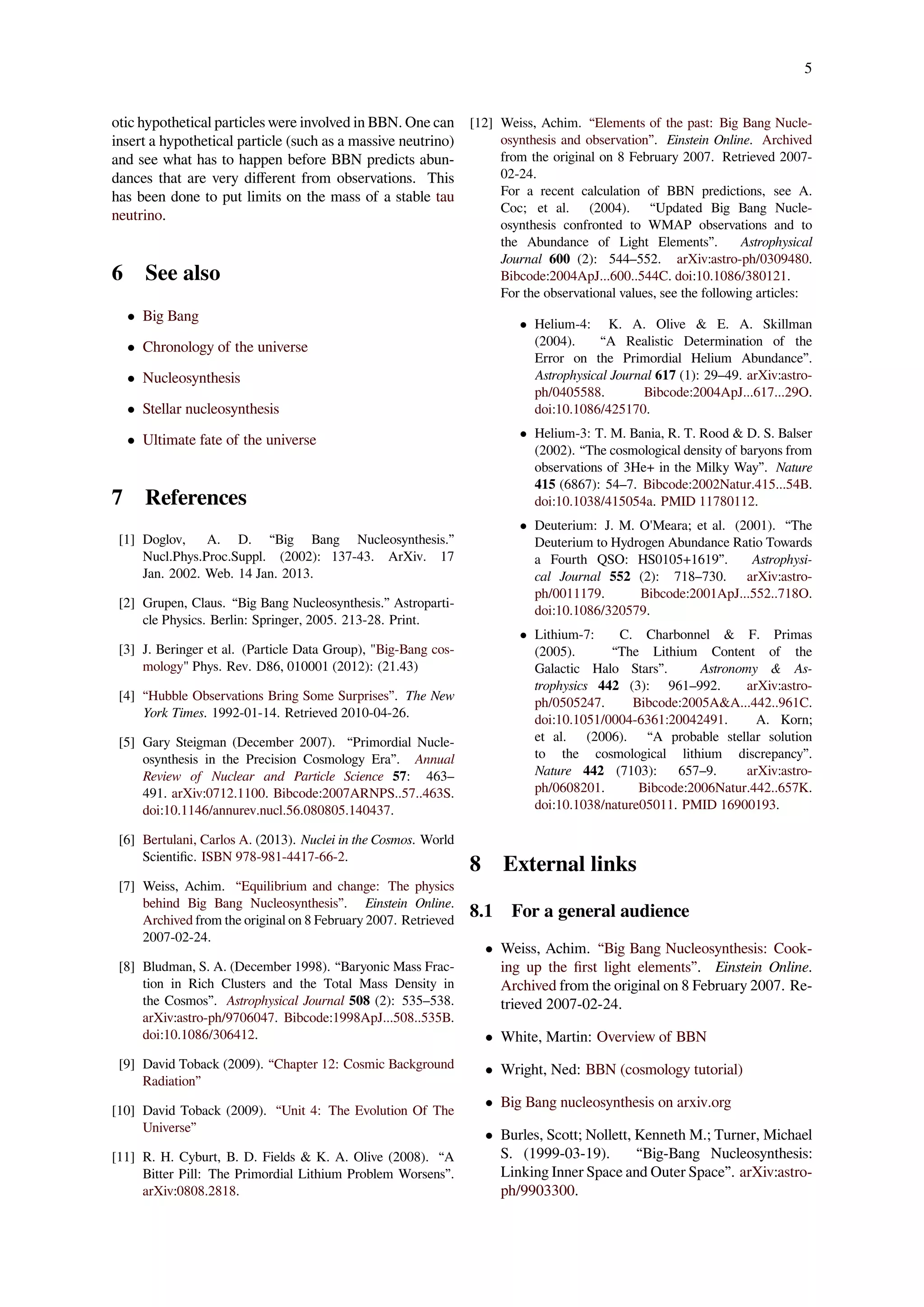 Big bang nucleosynthesis | PDF